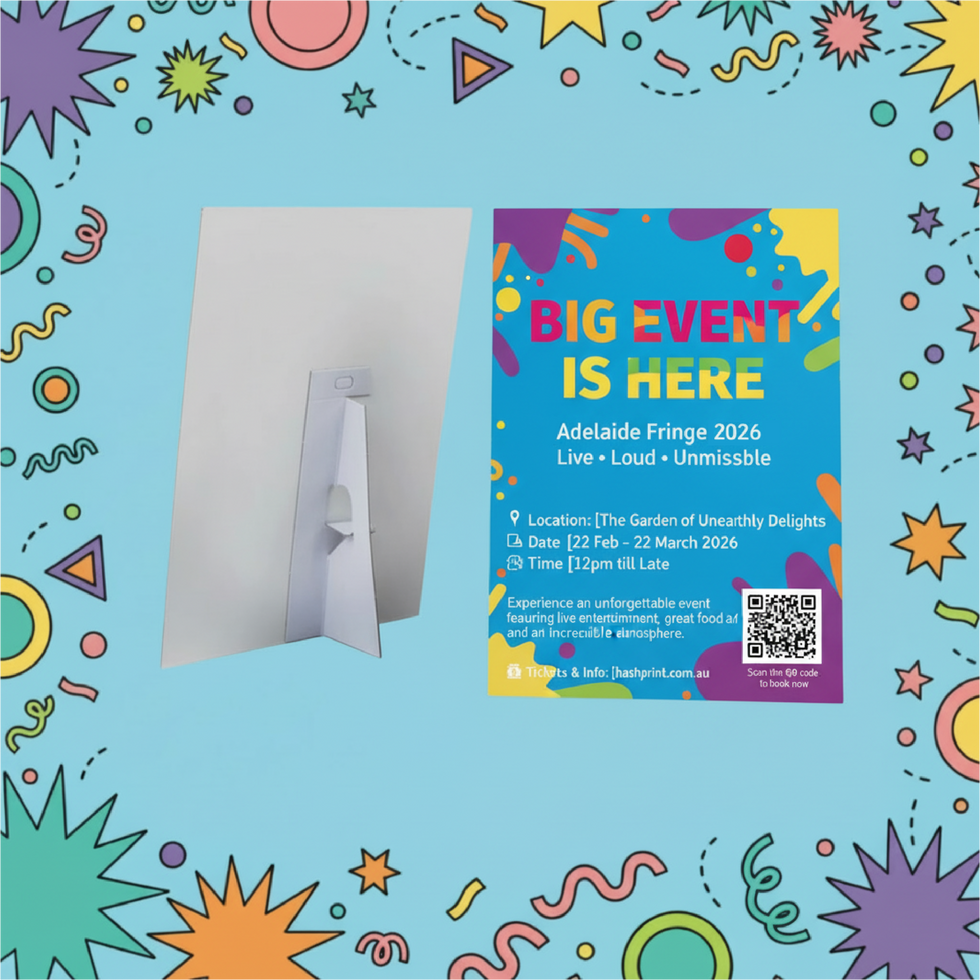 POS Strut Cards – Hash Print