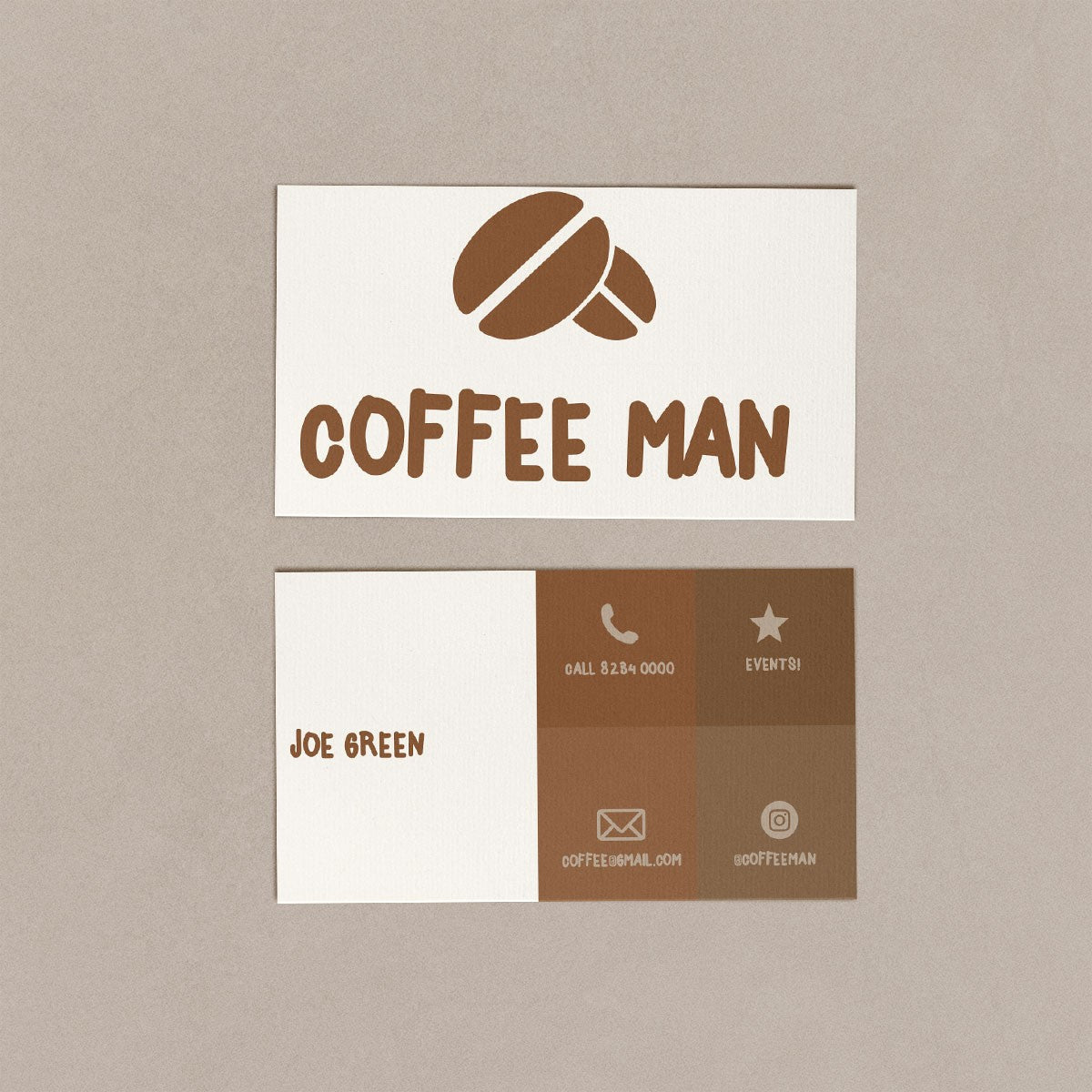 Business Card Template - Cafe – Hash Print