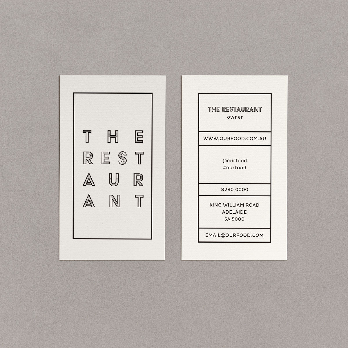 Business Card Template - Hospitality – Hash Print
