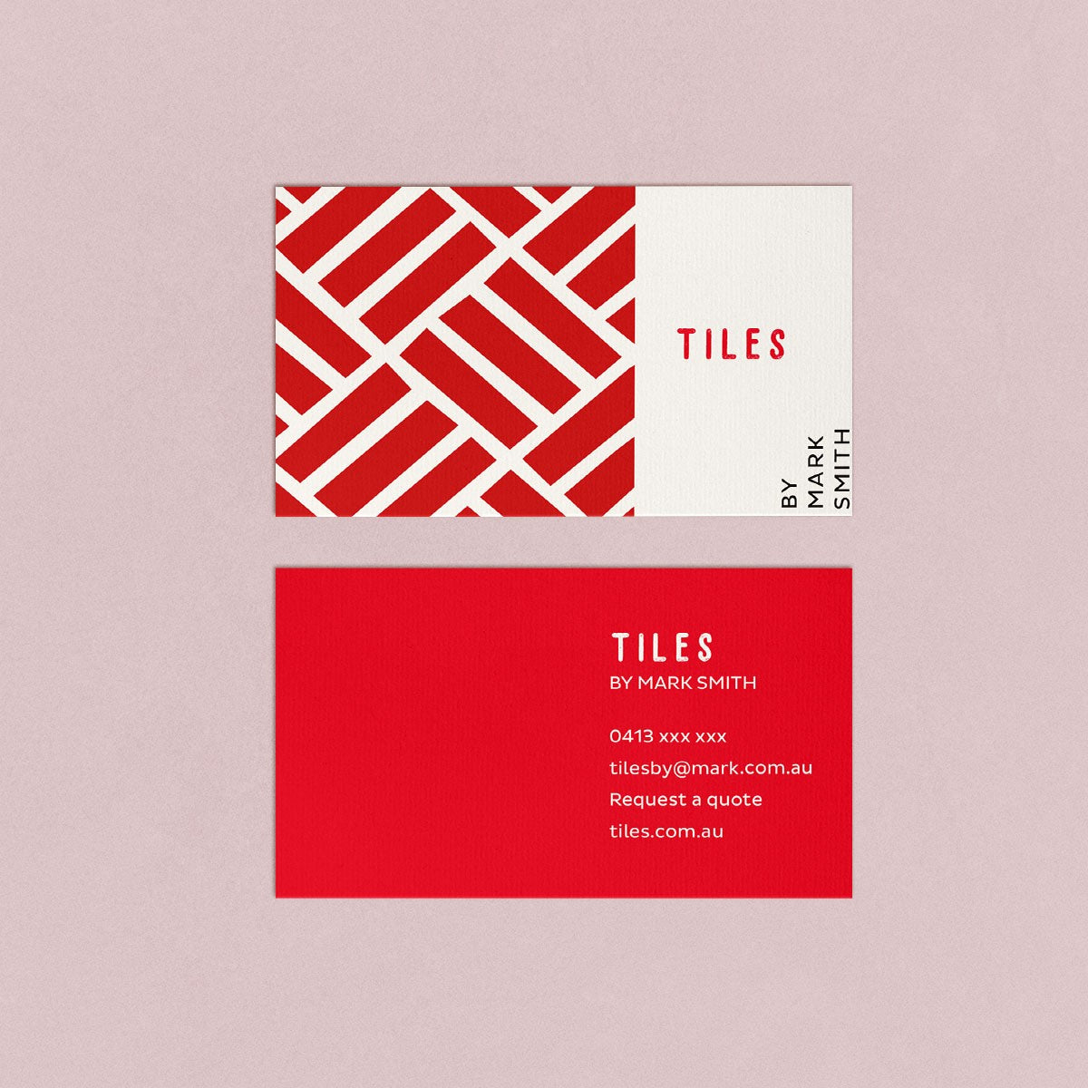 Business Card Template - Tiler – Hash Print