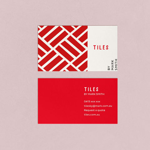 Business Card Template - Tiler – Hash Print